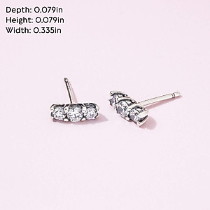 PANDORA Sparkling Elegance Stud Earrings - Stunning Earrings for Women - Great Gift for Her - Sterling Silver & Cubic Zirconia, No Gift Box