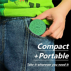 OWLSTEM Grinder, 2.2 Inch Stronger Grip Biscuit Shape Design Grinder (Single, Green)