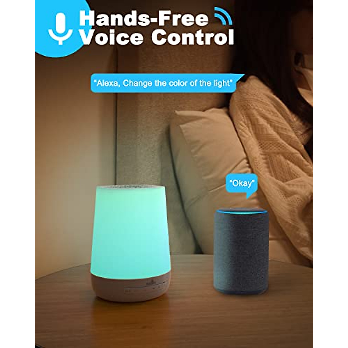 BABYMUST Baby White Noise Machine, Sound Machine with Night Light for Baby Sleeping, 34 Soothing Sounds, App Remote Control, Set Wake up & Sleep Schedule, Timer, Rechargeable, Portable for Travel