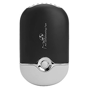 FlyItem® USB Mini Portable Fans Rechargeable Electric Bladeless Handheld Air Conditioning Cooling Refrigeration Fan For Eyelash (Black)