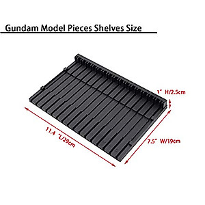 POMER Gundam Model Pieces Shelves Tool Stand Holder Rack,11.4x7.5inch Plastic Tool Drawer Storage Container for Aciton Figures Model Making Accessories DIY(1 PCS)