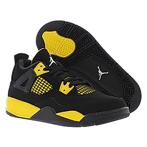 Nike Jordan 4 Retro Little Kids Shoes Size - 2 Black/White