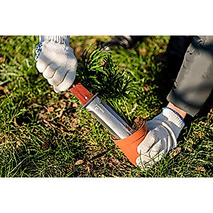 HOKURU Hori Hori Knife - Landscaping, Digging, Weeding, Cutting, Planting Gardening Tool With Leather Sheath, Stainless Steel Blade and Sharpening Stone