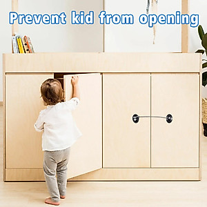 4 Pack Refrigerator Locks with 8 Keys,Child Safety Fridge Lock,Refrigerator Lock Combination,Mini Fridge Lock, File Drawer Lock, Toilet Seat Lock with Strong Adhesive by XccMe (Black)