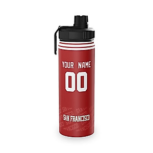 ANTKING San Francisco Tumbler Travel Mug Coffee Cup Custom Name Number for Men Gifts Women Youth