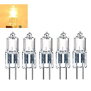 ShuoHui G4 Halogen Bulbs 10 W 24 V Dimmable Bi-Pin Base Clear Capsule Warm White Light Bulb Pack of 10