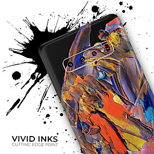 DesignSkinz Liquid Abstract Paint V63 Protective Vinyl Decal Wrap Skin Cover Compatible with The Samsung Galaxy S20 (Screen Trim & Back Glass Skin)