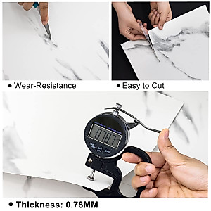 Peel and Stick Floor Tile White Marble Look Vinyl Flooring Peel and Stick Waterproof and Durable Self-Adhesive and Removable DIY Flooring for Transfer Bathroom Kitchen Rentals 12 inch
