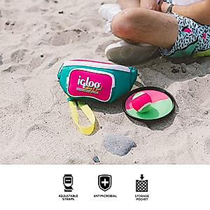 Igloo Special Edition Retro 2 Gallon Barrel of Fun Insulated Jug, Jade & Fanny Pack, Jade