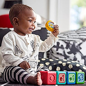 Baby Einstein Connectables 6 Piece Set STEAM Learning Magnetic Blocks Baby 6 Months+ Toddler Montessori Toys for 1 2 3 4 5 Year Old