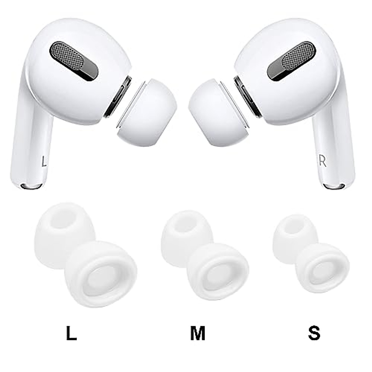 3 Pairs AirPods Pro Ear Tips Replacement for AirPods Pro, Silicon ...