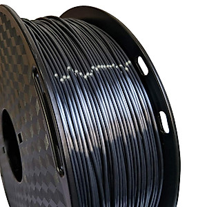 CC3D Silk Black PLA Filament 1.75mm 1KG 3D Printing Filament Silky Black PLA Gloss Shiny Metallic PLA Black 3D Printer Material FDM 3D Printer