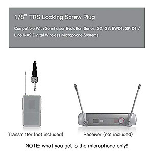 J K Pro Lavalier Lapel Microphone MIC-J 044 Compatible with Sennheiser Wireless Transmitter - Omnidirectional Condenser Mic