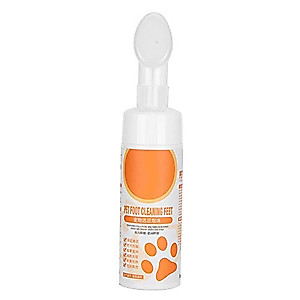Pet Foot Cleaning Foam Paw Cleaner No Washing Pet Shampoo with Silicone Brush for Dogs Cats General Paw Scrubber Foot Cleaner Brush
