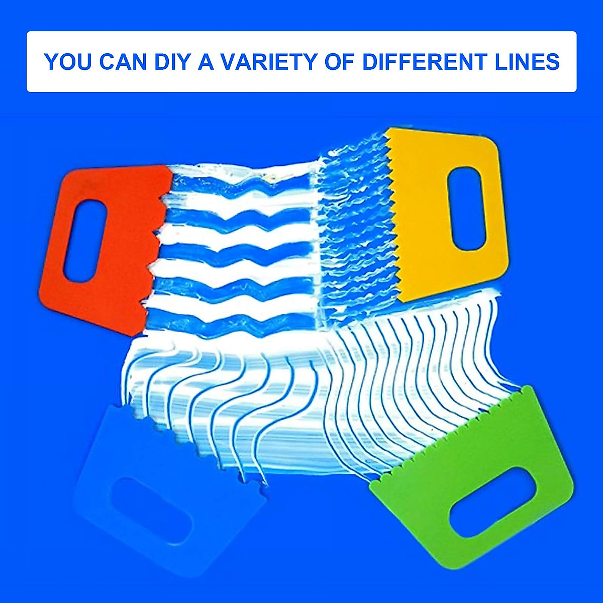 Plastic Paint Scraper,Plastic Putty Knife Putty Plastic Spreader Spackle Tool Plastic Putty Knife rScraper Tool Putty Scraper for Art 4pcs