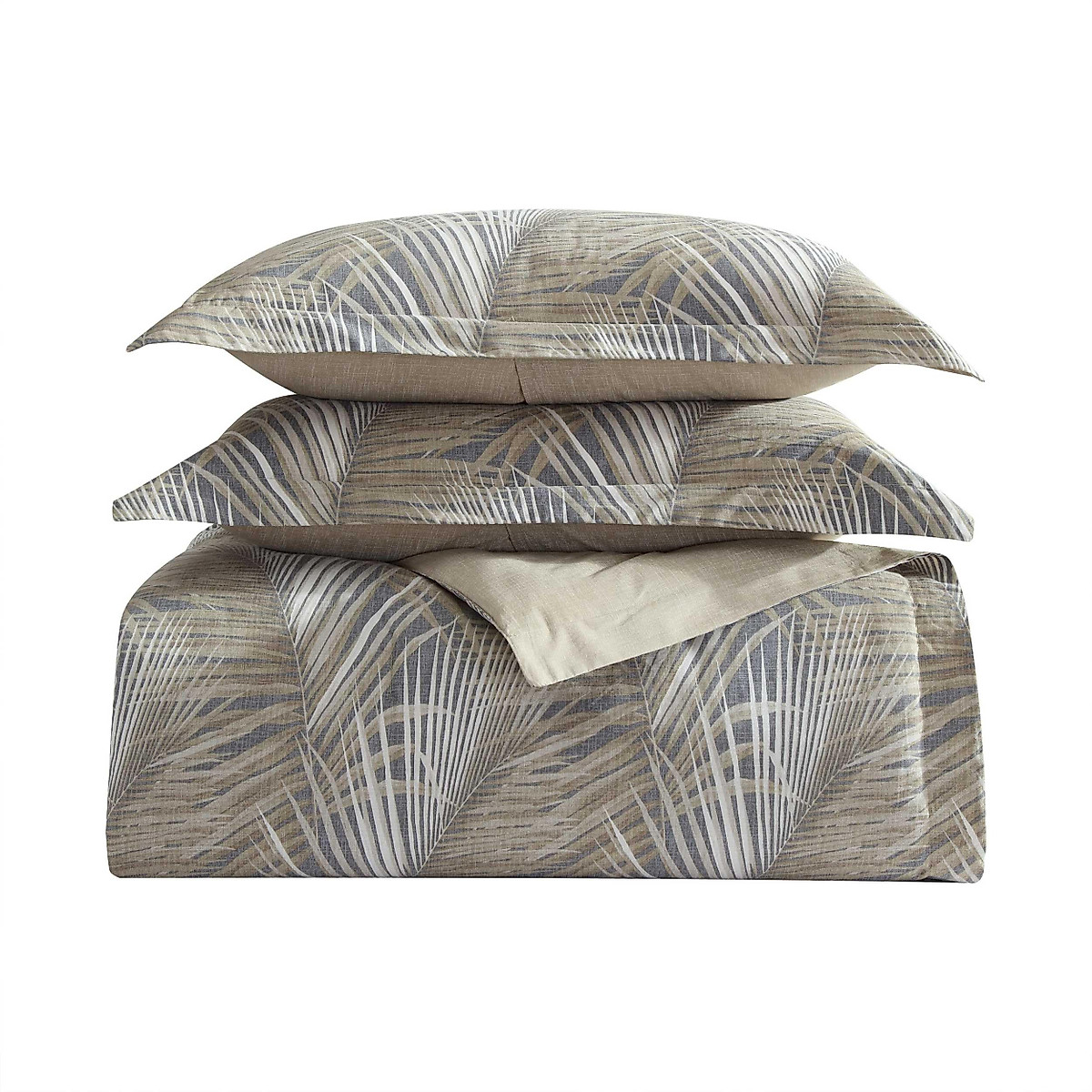 Tommy Bahama 223534 Raffia Palms Comforter Set, Brown, California King, 1 Count (Pack of 1)