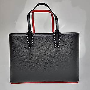 Christian Louboutin Cabata Small Spiked Leather Tote Bag