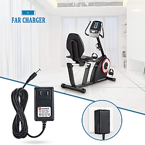 PKPOWER AC Adapter for Gold's Gym Spin 210 210U 290 290U 290C 230 230R 390 390R Stationary Bike Gym Power Spin Cycle Trainer 380 480 880 410 Elliptical GGEL63910 DC Charger