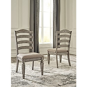 Signature Design by Ashley Lodenbay Dining UPH Side Chair (2/CN), 17"W x 23"D x 40"H, Antique Gray