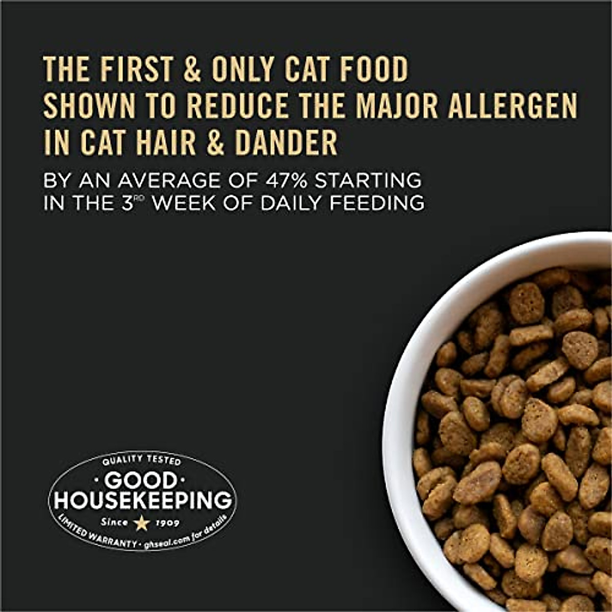 Purina Pro Plan Allergen Reducing, Indoor Cat Food, LIVECLEAR Turkey and Rice Formula - 12.5 lb. Bag