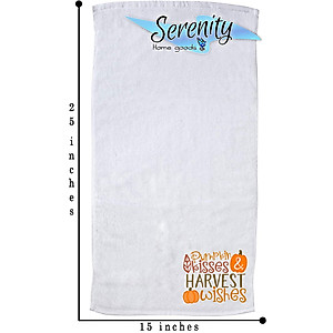 Fall Decor | Fall Decorations Kitchen Towels | Fall Hand Towels For Bathroom | Pumpkin Decor | Autumn Table Decorations | Harvest Thanksgiving Halloween Gnomes