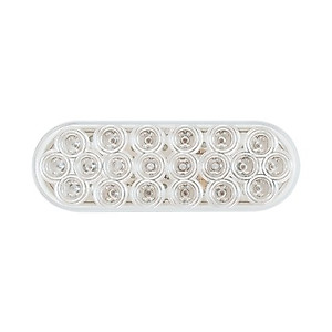 GG Grand General 87728 Amber Oval Fleet 20-LED Park/Turn/Clearance Sealed Light with Clear Lens