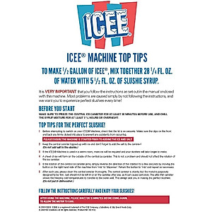 ICEE Slushie Machine. Genuine ICEE Home Countertop Slushie Maker. Creates up to 34Floz of Ice Cold ICEE Slushy. Officially Licensed ICEE Merchandise.