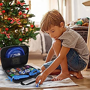 PWTAO Bey Battling Top Burst Blade Gyro Toy Battle Set 8 Spinning Top Burst Gyros 2 Launchers Combat Battling Game with Portable Storage Box Gift for Kids Children Boys Ages 6+