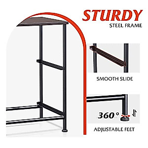 WLIVE 2 Drawer Nightstand and 5 Drawer Dresser Set, Storage Tower, Organizer Unit for Bedroom, Hallway, Entryway, Closets