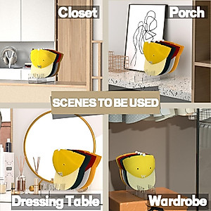 QKEWURO 2024 New Hat Stand for Baseball Caps Display and Organizer , No Install Acrylic Hat Holder for 14 Baseball Caps for Bedroom, Closet, Dresser (2PCS)
