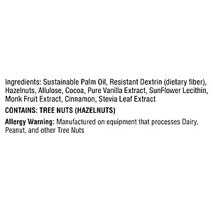 Diabetic Kitchen Sugar Free Hazelnut Cocoa Spread - Low Carb Chocolate Dessert Spread - Keto Treats & Snacks w/ 1 Net Carb & 9g Fiber