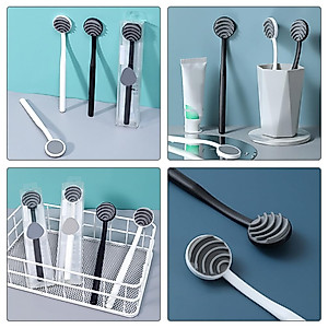 EXCEART 5pcs scraper tool silicone spatula cleaning brush household brush cleaners for adults breath freshening cleaners scrubber 2 in 1 gel cream plastic