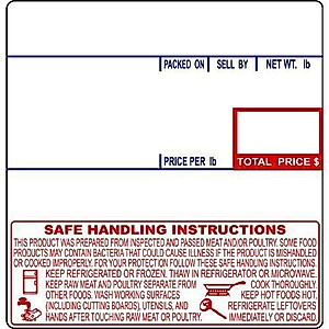 Poultry Shrink Bags (13x20) Zip Ties and Labels, 3MIL, BPA/BPS Free, MADE IN USA (200)