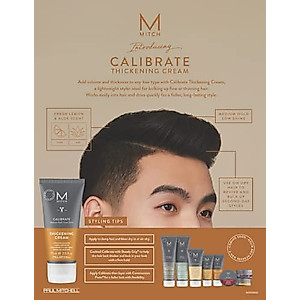 Paul Mitchell MITCH Calibrate Thickening Cream, Medium Hold, Low Shine, For All Hair Types, 2.5 fl. oz.
