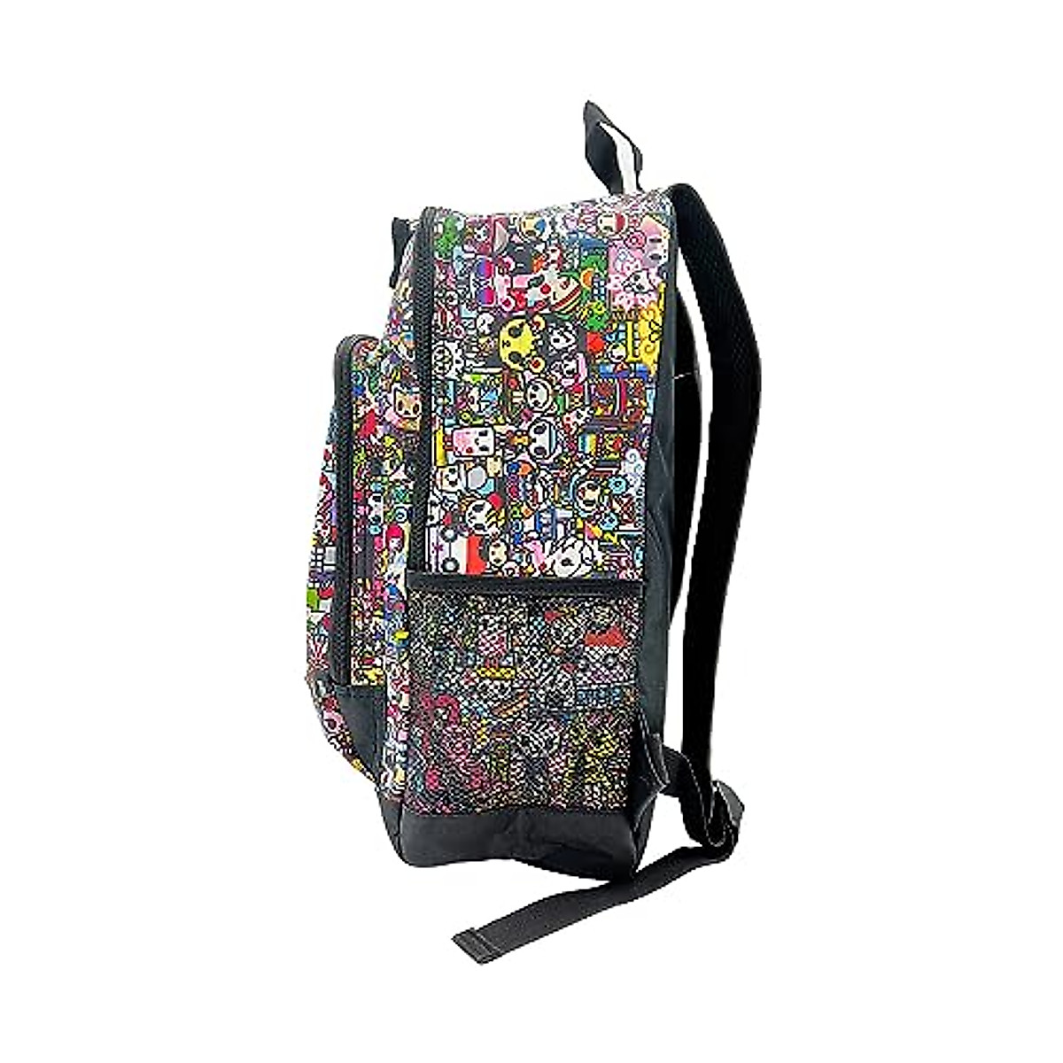 Tokidoki All- Stars Basic Sports Backpack Dual-Zippered Multi-Purpose Bag, [2] Padded Shoulder Straps and [2] Mesh Water Bottle Pockets