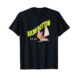 Amazon Essentials SpongeBob SquarePants Bikini Bottom Sailing Friends T-Shirt