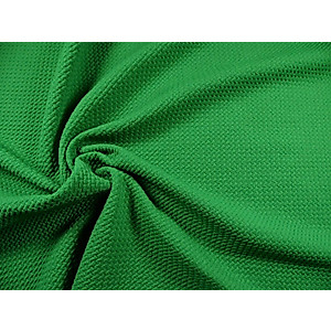 Bullet Textured Liverpool Fabric 4 Way Stretch Kelly Green Q50