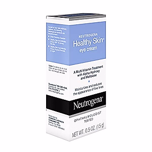 Neutrogena Healthy Skin Anti-Wrinkle Eye Cream with Alpha Hydroxy Acid (AHA), Vitamin A and Vitamin B5 - Firming Under-Eye Cream for Wrinkles and Fine Lines, 0.5 oz