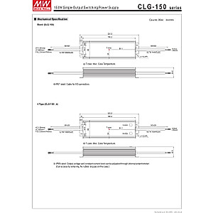 [PowerNex] Mean Well CLG-150-12A 12V 11A 132W Single Output LED Power Supply with PFC