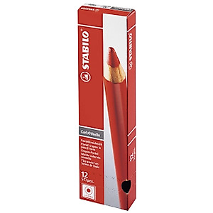 STABILO CarbOthello Pastel Chalk Pencils - Neutral Black (Box of 12)