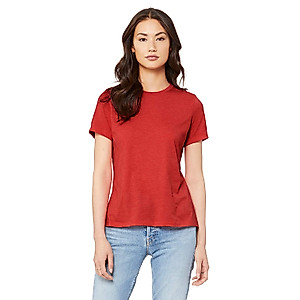 Bella + Canvas Ladies' Relaxed Jersey Short-Sleeve T-Shirt M HEATHER RED