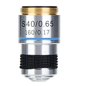 Achromatic Objective Lens，40X 185 Biological Microscope Achromatic Objectives Lens 160/0.17 Achromatic Microscope Objective Microscope amscope