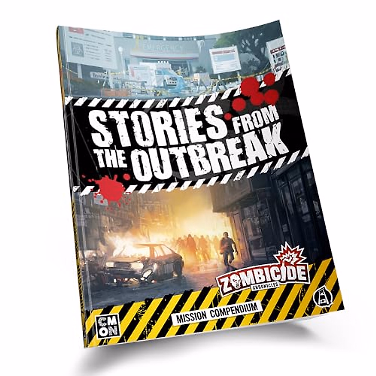 CMON Zombicide Chronicles: Stories from The Outbreak Mission Compendium - 10 Exciting Pre-Made Adventures! Cooperative Strategy Game, Ages 14+, 2+ Players, 30+ Min Playtime, Made by CMON