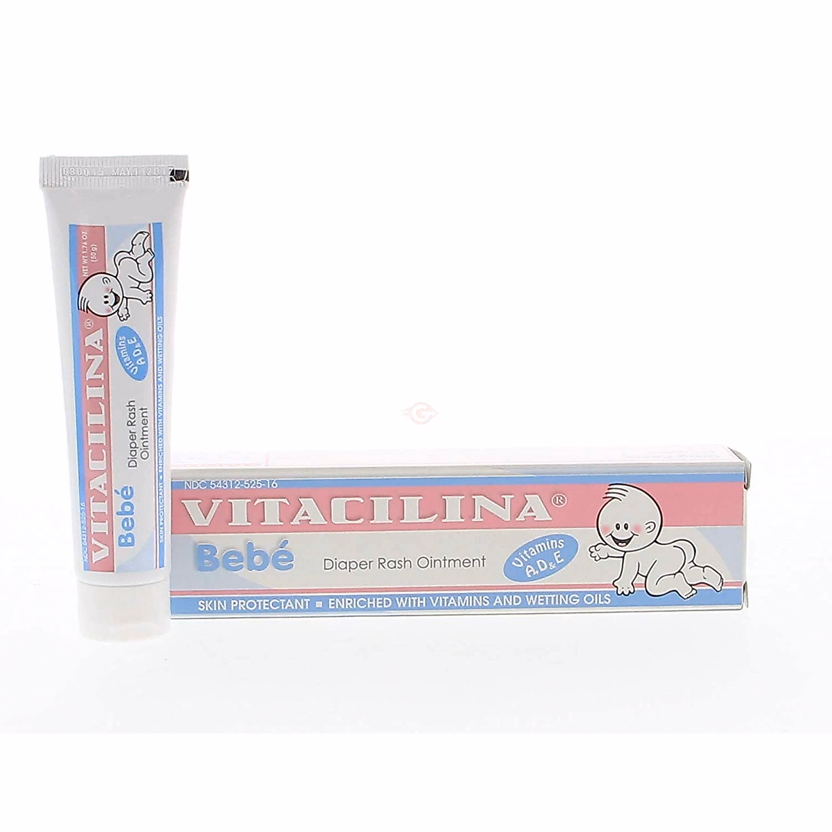 Vitacilina Bebe Diaper Rash Ointment 1.76 oz. (Quantity of 6)