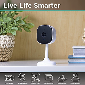 iHome Insight Smart Indoor Camera, Wi-Fi Camera with 2-Way Audio, Night Vision, Motion Alerts, Compatible with Alexa and Google Home, 2 Pack