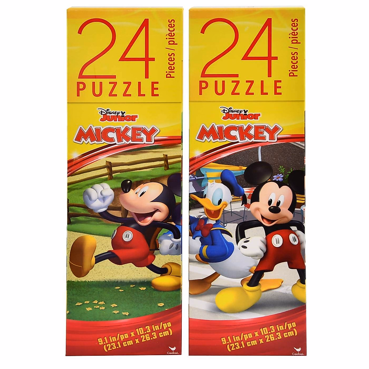 Disney Mickey Mouse Tower Box Puzzle 24 Pcs, Easy to Play Jigsaw Puzzle, Fun & Exciting Game, Educational Learning Activity for Kids, Children, Preschool Toys & Games Assembled Size 9.1 x 10.3 Inch