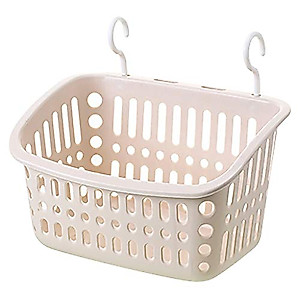 SKFVKAB for Bathroom Hanging Shower Storage Kitchen Basket with Hook Holder Plastic Housekeeping & Organizers Under Bed Shoe Storage Containers