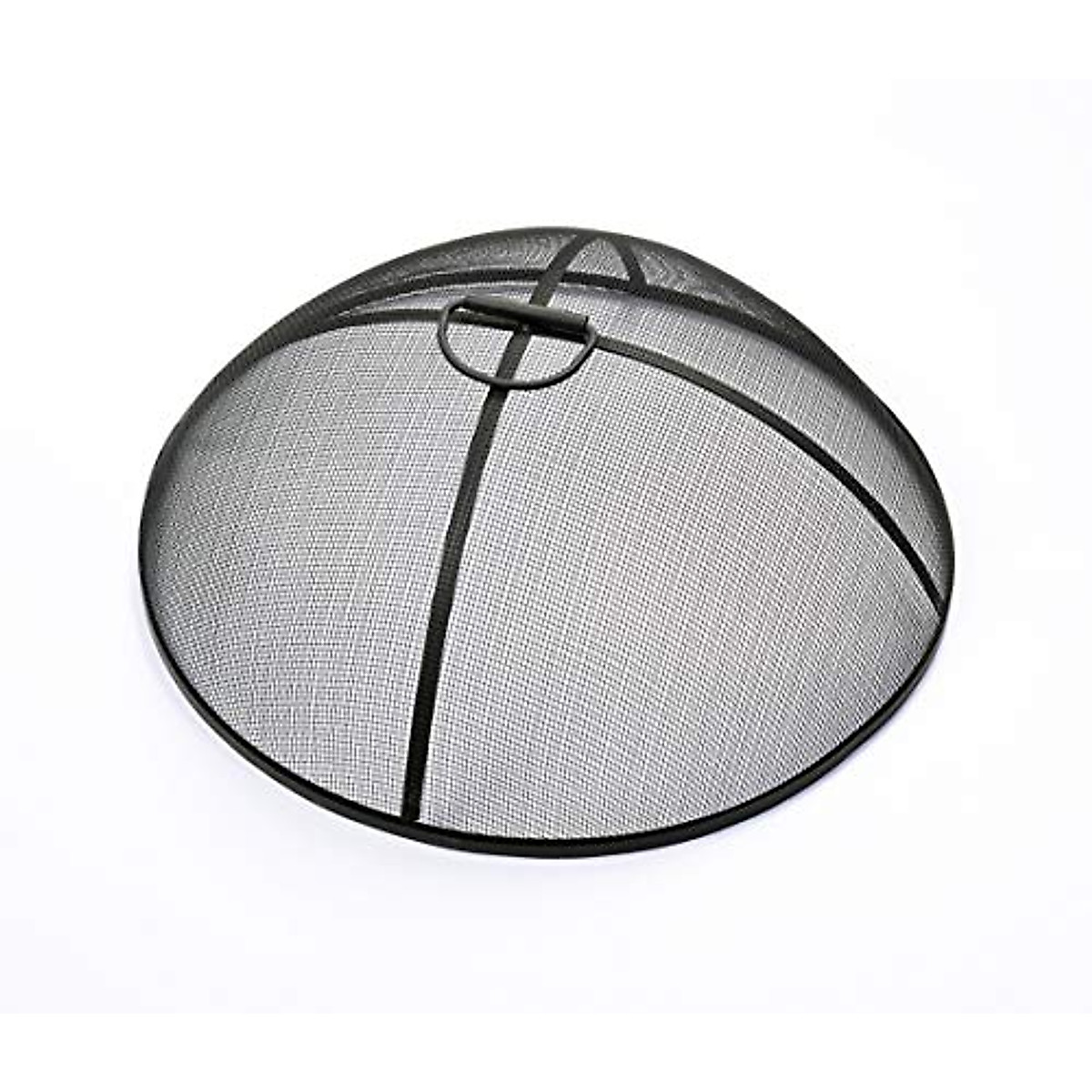 Teamson Home MGO Light Concrete Round Charcoal and Wood Burning Fire Pit for Outdoor Patio Garden Backyard with Spark Screen, Fireplace Poker, Grate, and BBQ Grill, Light Gray