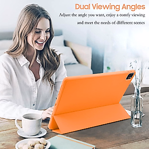 FS FANSONG Case for iPad Pro 12.9 Inch Case 2022/2021/2020/2018(6th/5th/4th/3rd Gen) with Pencil Holder Support Touch ID Trifold Stand Smart Cover