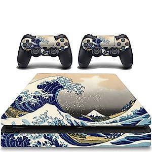 The Great Wave off Kanagawa Decal Skins For PS4 Slim Cover VWAQ-PSGC8